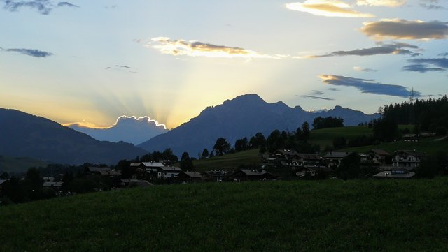 Stimmungsvoller Abend in Maria Alm - Pinzgau