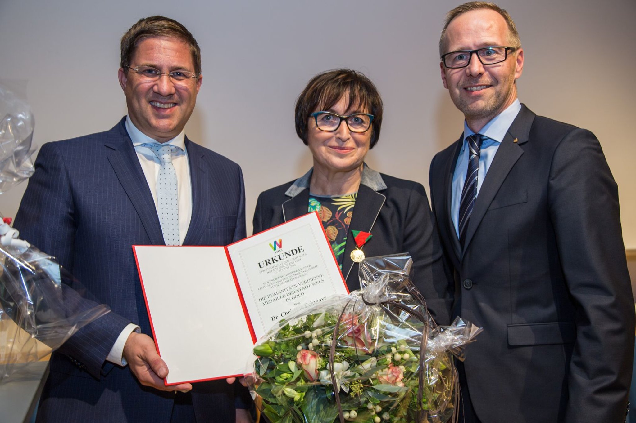 Verdiente Auszeichnung: Humanitäts-Verdienst-Medaille in Gold für ...