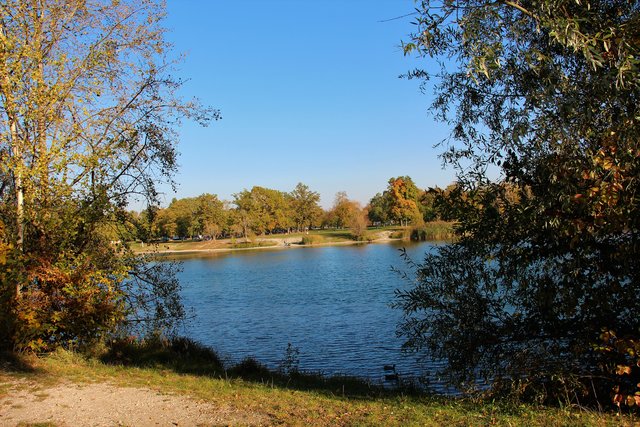 Noch wird gebadet im Pichlingersee: Eine Runde um den Pichlingersee - Linz