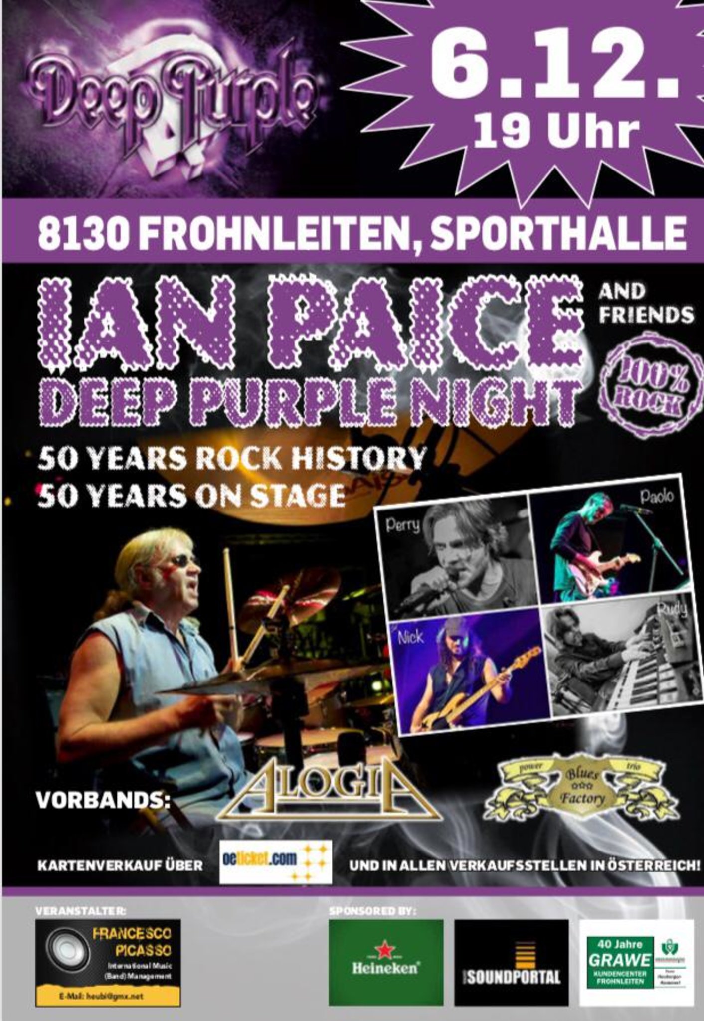 Konzert mit Ian Paice: Einer für alle Deep Purple-Fans - Leoben