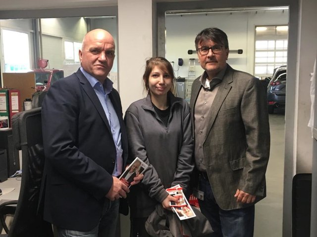 Arbeiterkammer Präsident besucht Firma Vock & Seiter: Markus Wieser im ...
