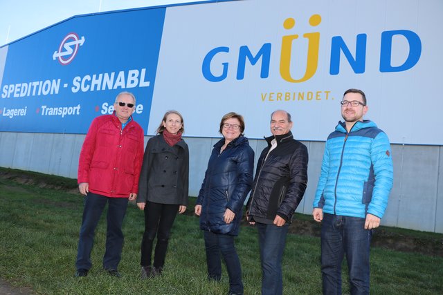 "Gmünd. Verbindet." an der B41 - Gmünd