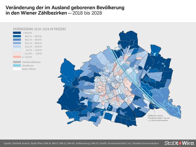 Prognose 2027: Zwei Millionen Einwohner in Wien - Wien