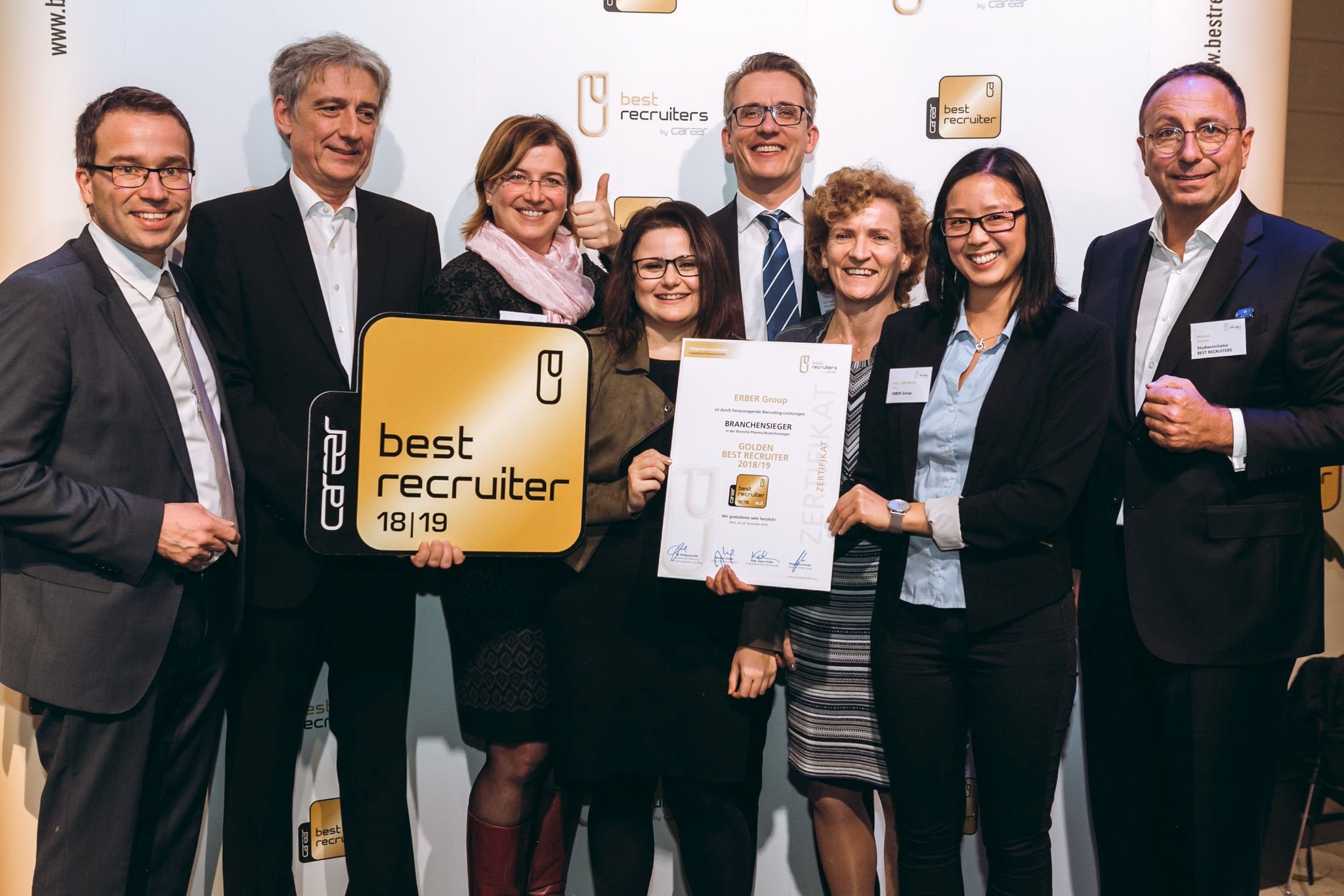 ERBER Group mit „goldenem BEST-RECRUITERS-Siegel 2018/19“ ausgezeichnet ...