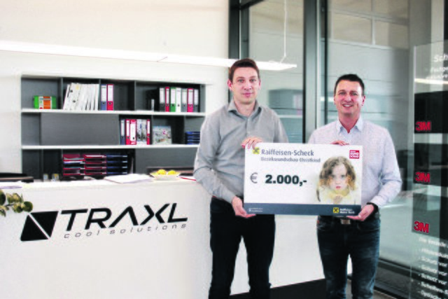 Firma Traxl spendete 2.000 Euro für Jakob - Freistadt