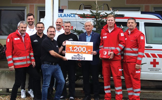 Rotes Kreuz: The Burnouts-Benefizkonzert für neuen Defibrillator - Oberwart
