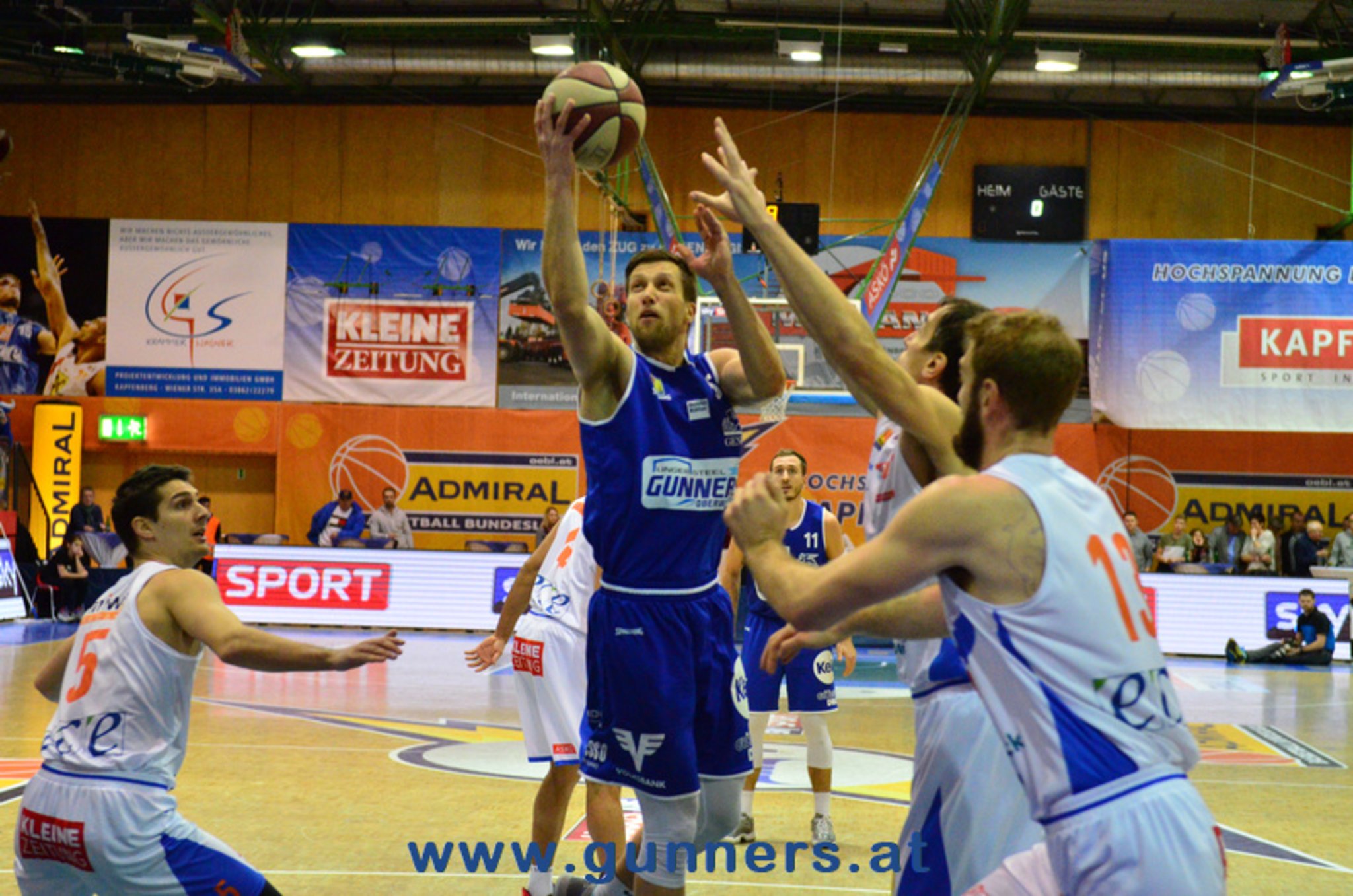 Basketball: Siegesserie der Oberwart Gunners riss beim Meister - Oberwart