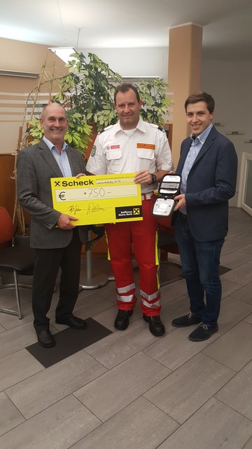 Raiffeisenbank Gaaden hilft Leben retten - Mödling