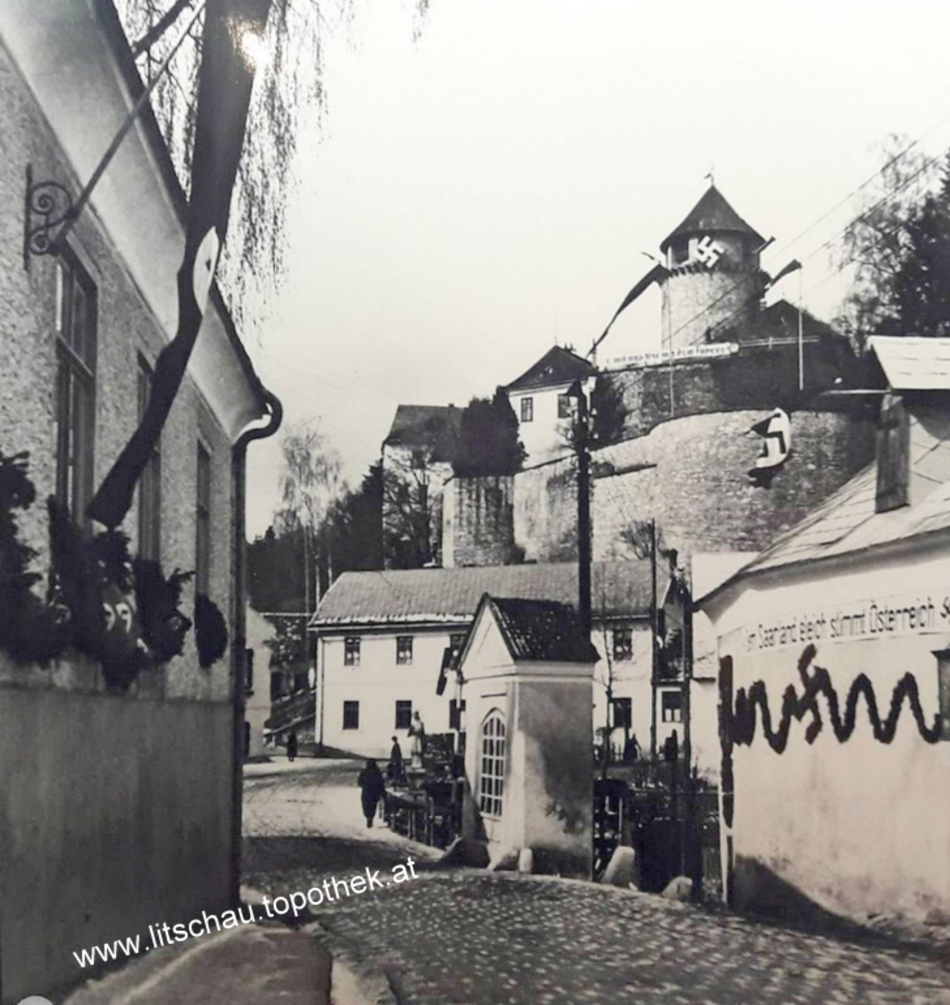 Damals & Heute: Litschau Schlossturm - Gmünd