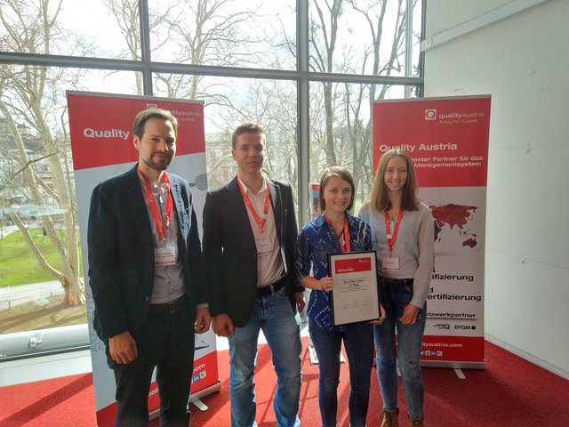 Quality Austria Forum: Drei HTL-Schüler wurden für Diplomarbeit geehrt ...
