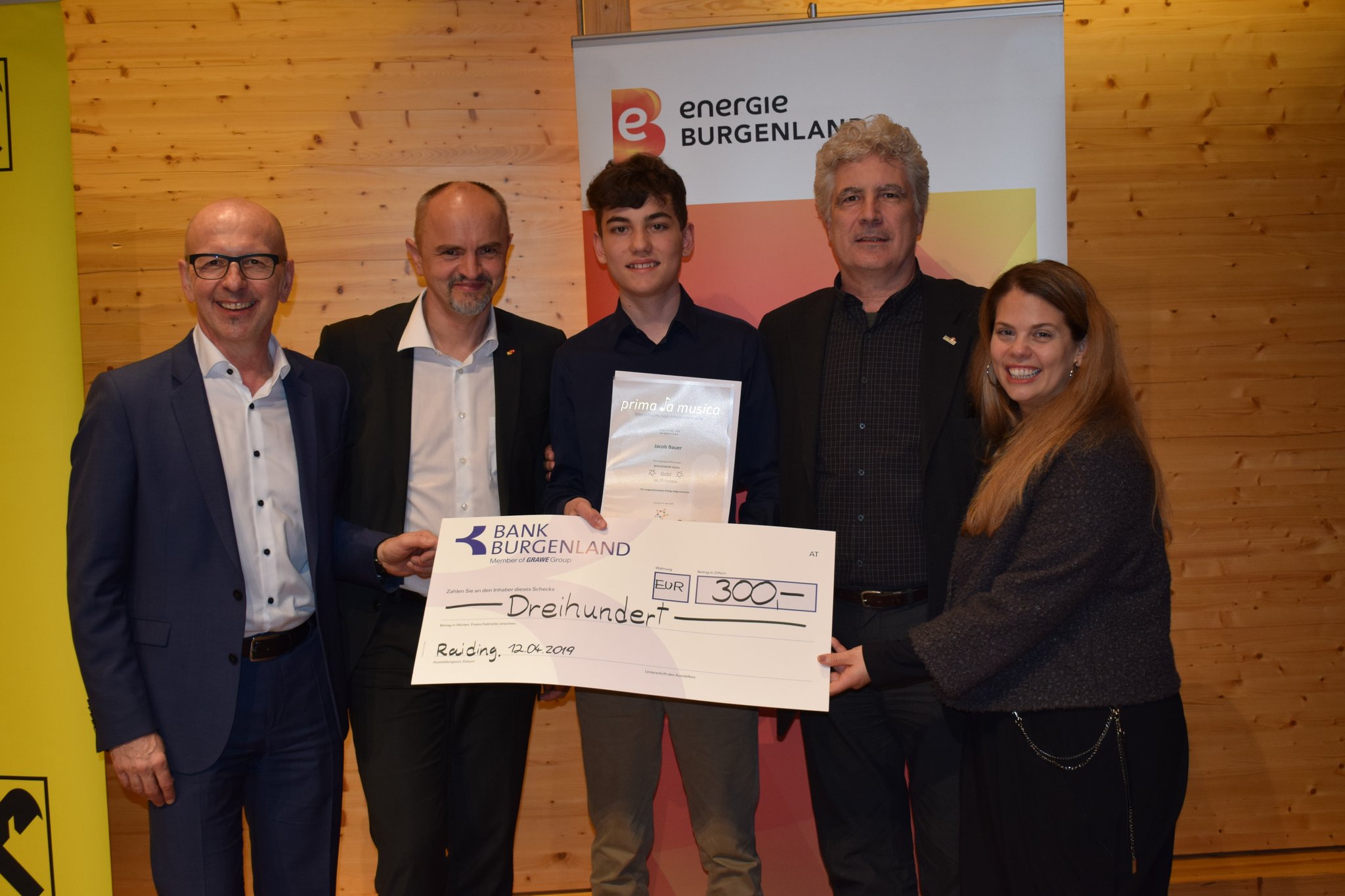 prima la musica 2019: Sonderpreis für Jacob Bauer - Eisenstadt