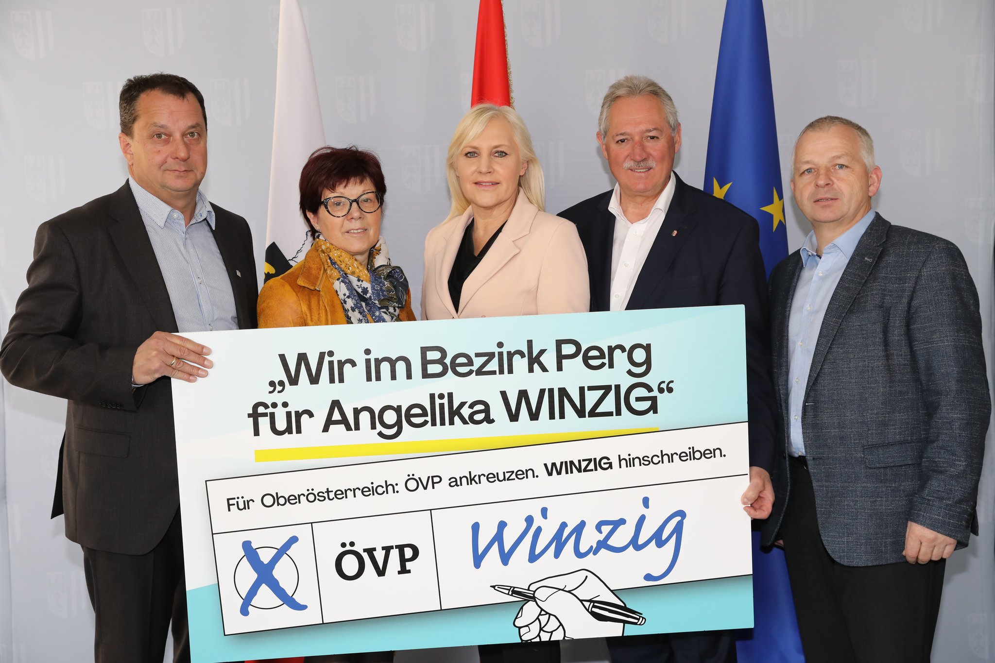 Vor EU-Wahl: Bezirks-VP rührt Werbetrommel für Angelika Winzig - Perg