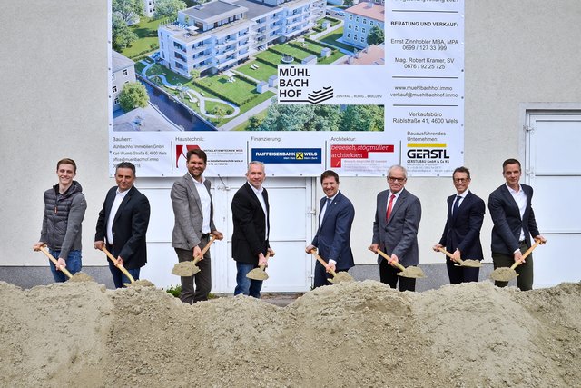 Neues Wohnbauprojekt in Wels: Spatenstich für Mühlbachhof - Wels & Wels ...