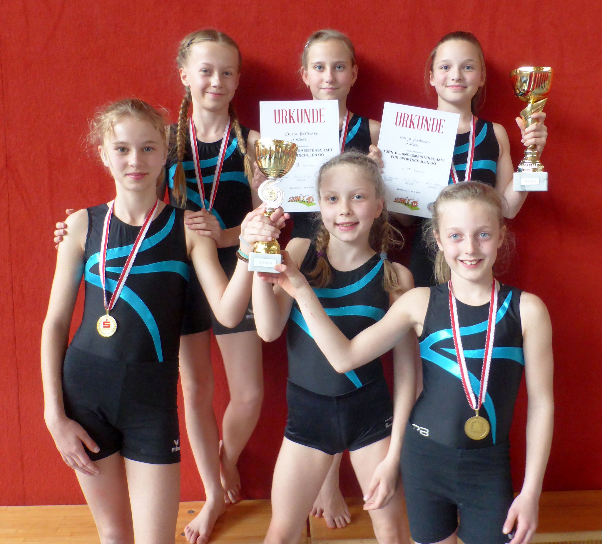 Schulsport: Mondseer Sportschülerinnen turnen vierfach zu Gold ...