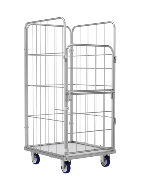 Gitter Rollcontainern und Rollnwagen (Rollrnkorb) für Wäschelogistik ...