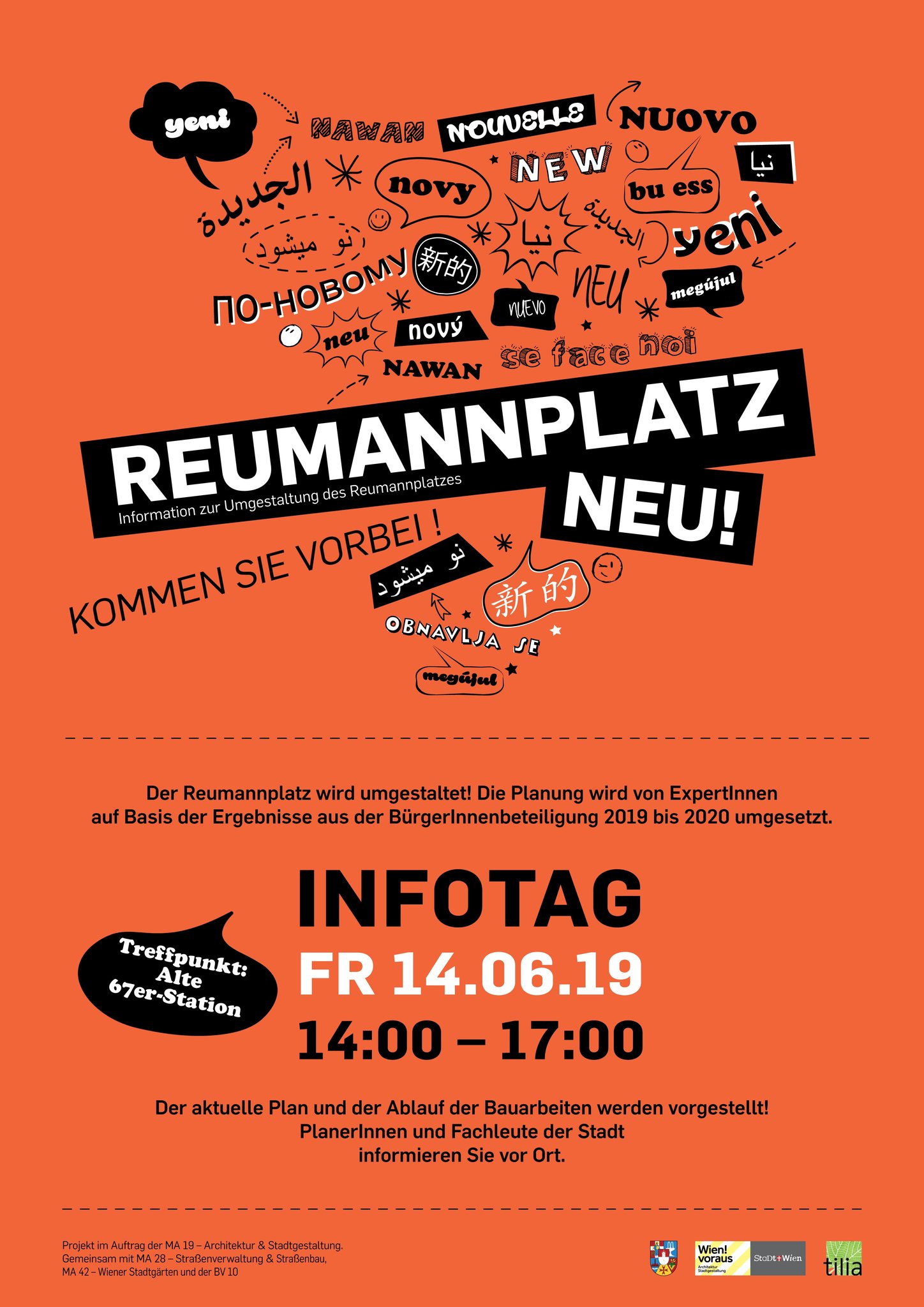 Reumannplatz NEU!: Reumannplatz - Umsetzung startet! - Favoriten