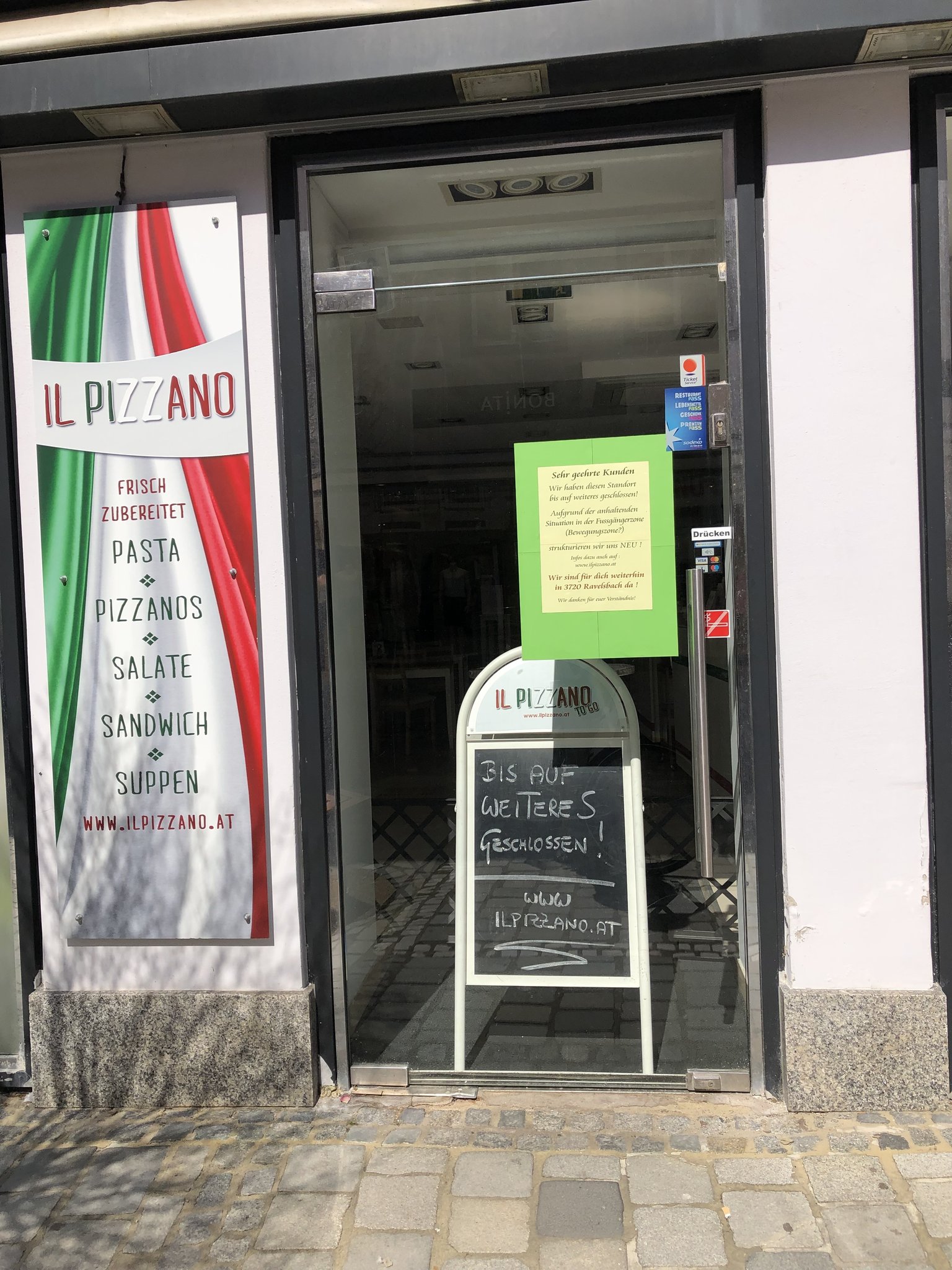 Lokal geschlossen: Il Pizzano schließt in der Fuzo - Hollabrunn