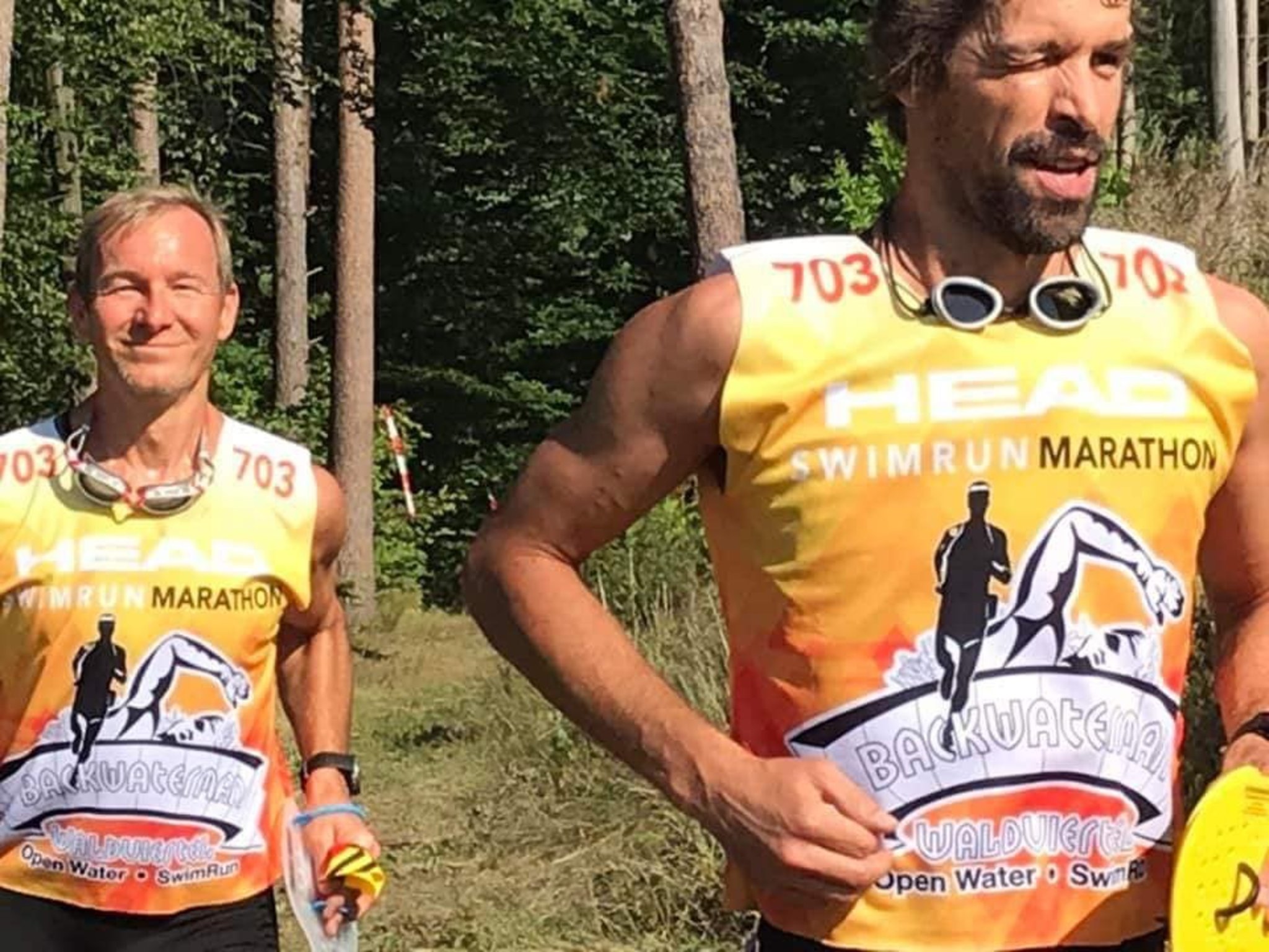 Premiere für Gerhard: Swim Run - Baden