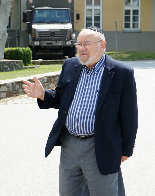 KZ-Überlebender Jozef Lewkowicz besuchte die KZ-Gedenkstätte Melk - Melk
