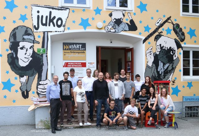 Köflach: Einzigartige neue Fassade des Juko Köflach - Voitsberg