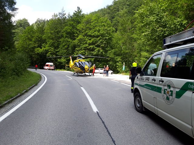 Einsatz: Schwerer Motorradunfall im Höllental - Neunkirchen