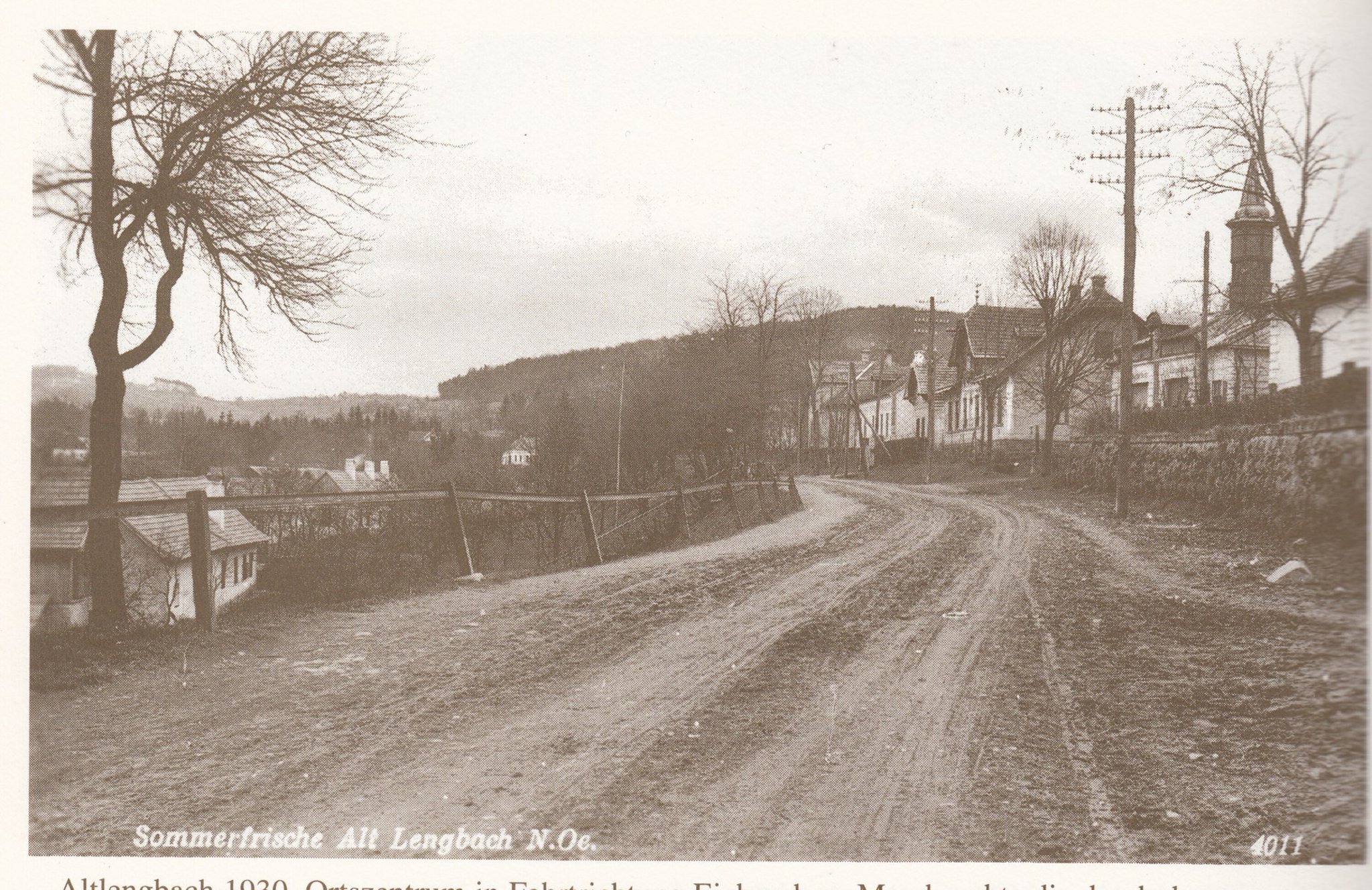 Damals und Heute: Hauptstraße von Altlengbach - Wienerwald/Neulengbach