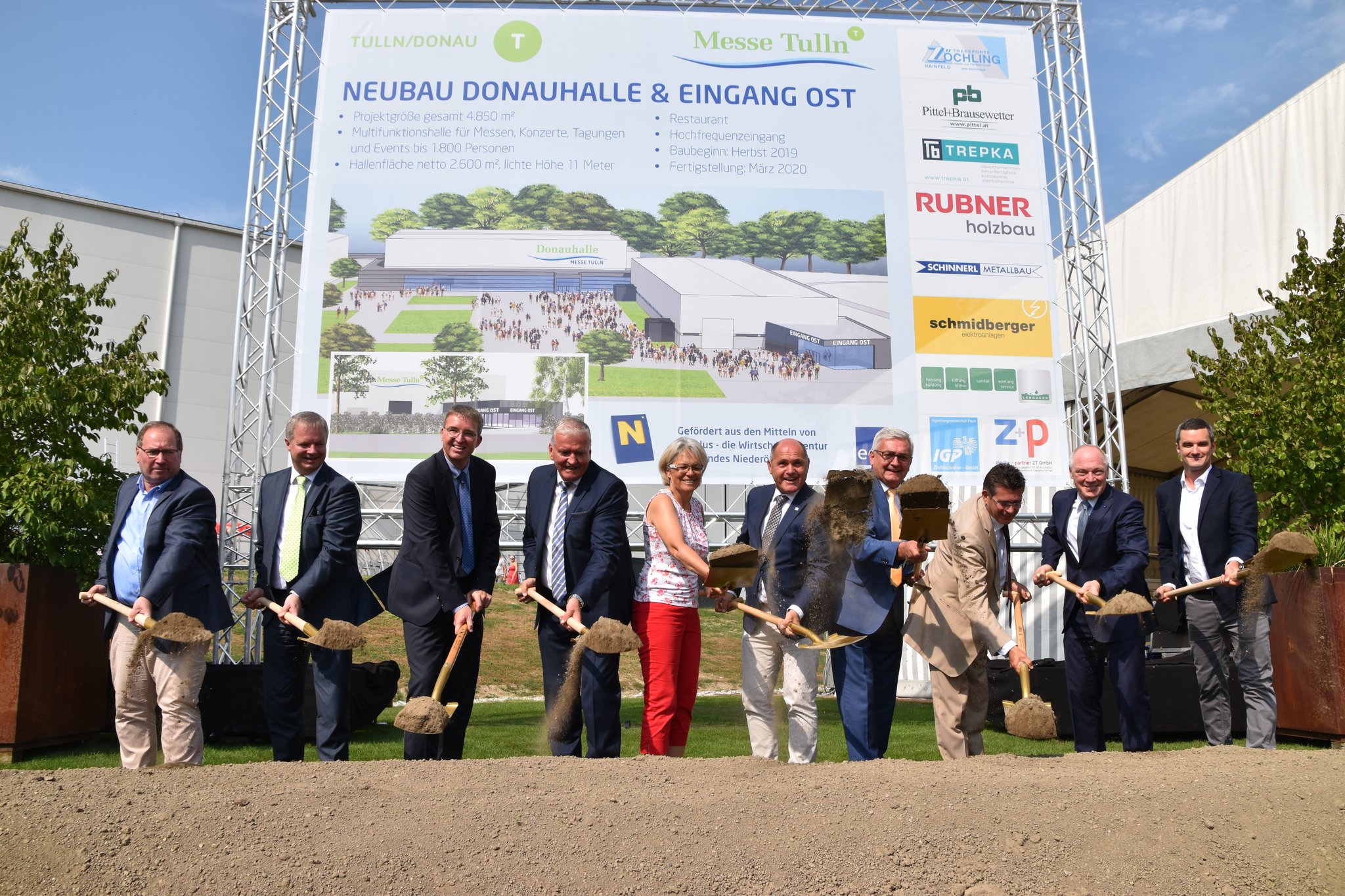 Messe Tulln: Spatenstich für die neue Donauhalle - Tulln