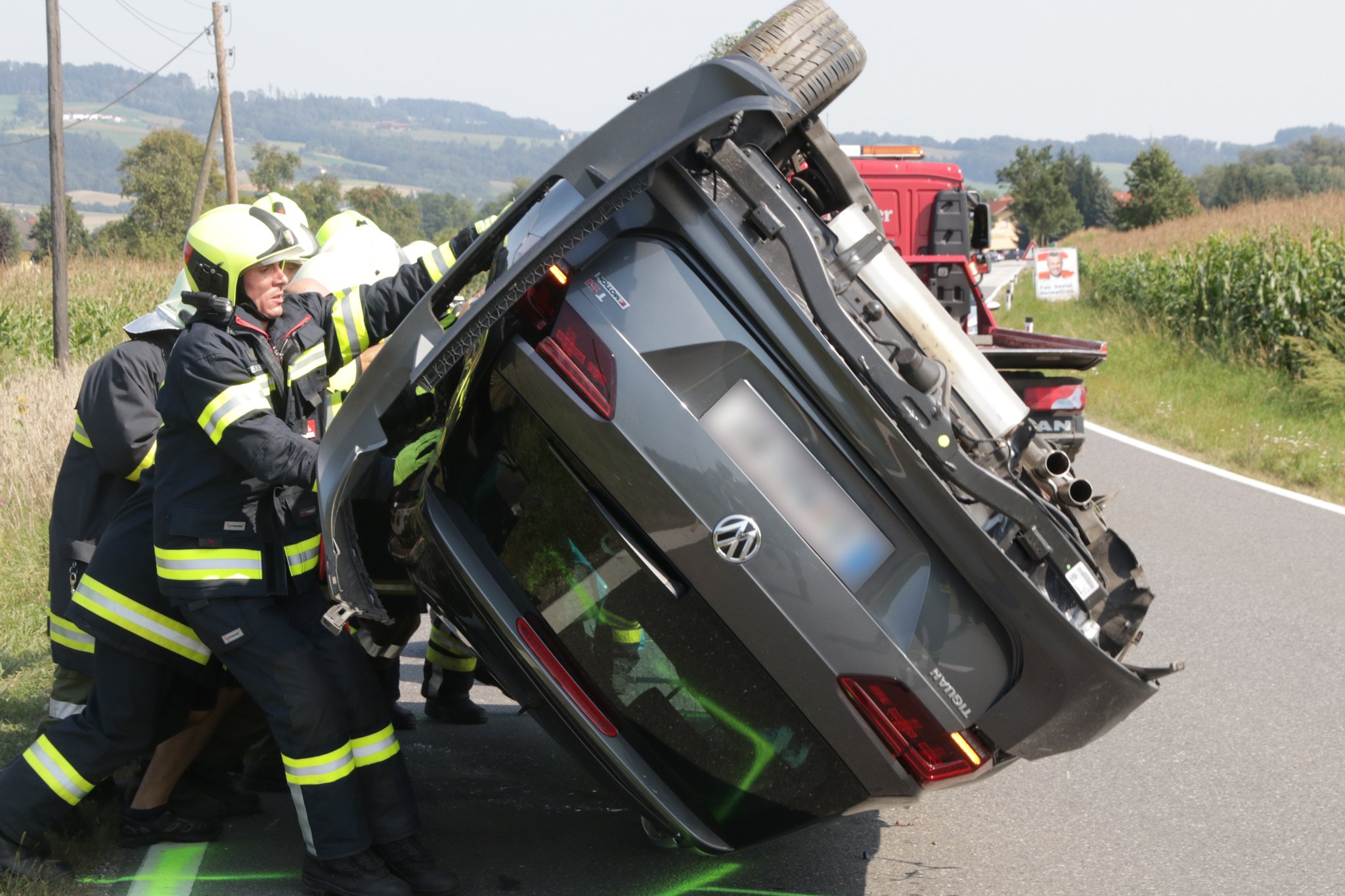 Kollision zwischen zwei Pkw - Urfahr-Umgebung