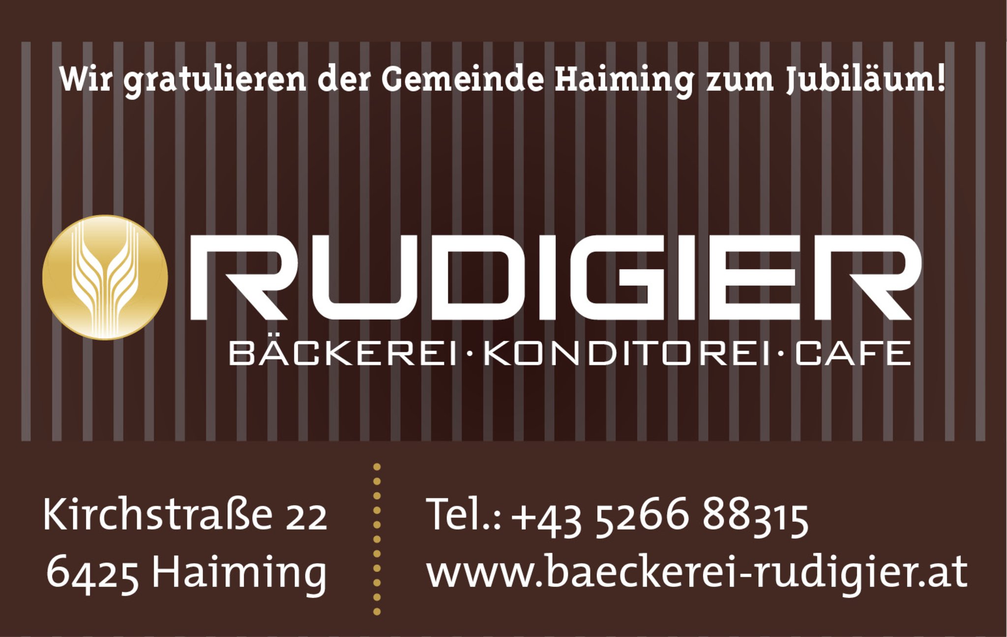 Bäckerei Rudigier Haiming: Rudigier: Bäckerei • Konditorei • Cafe - Imst