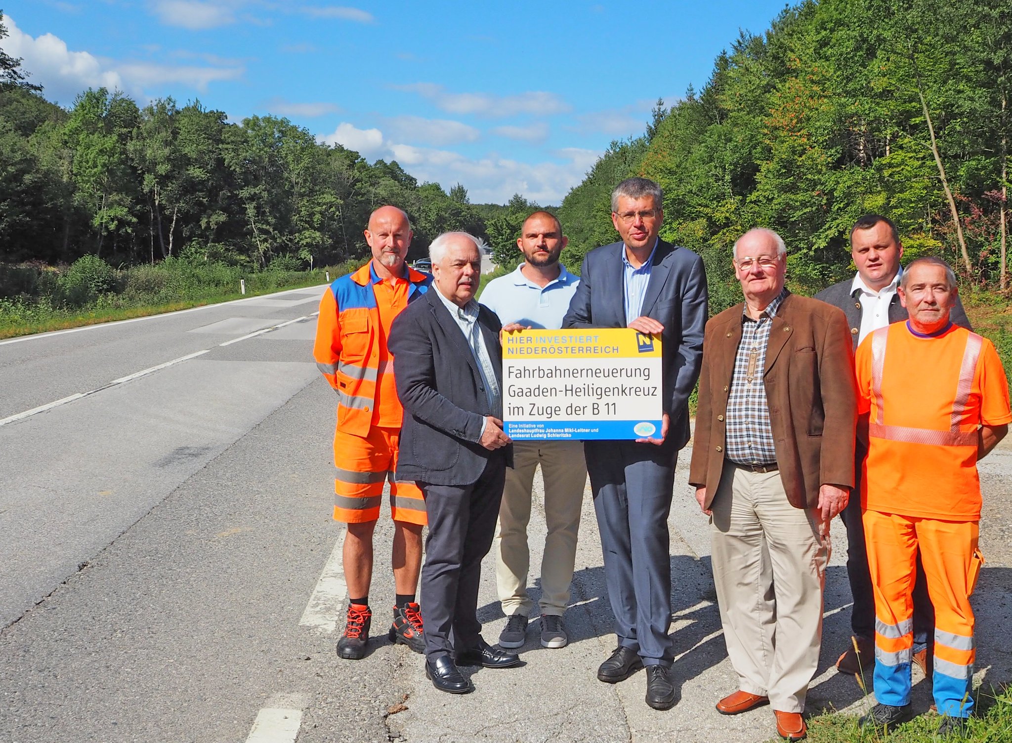 Baustart: Erneuerung der B11 bei Gaaden - Mödling