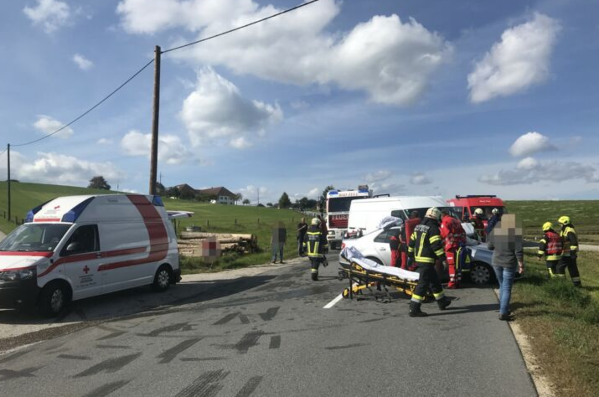 UNFALL: Zwei Verletzte bei Unfall in Bad Zell - Freistadt