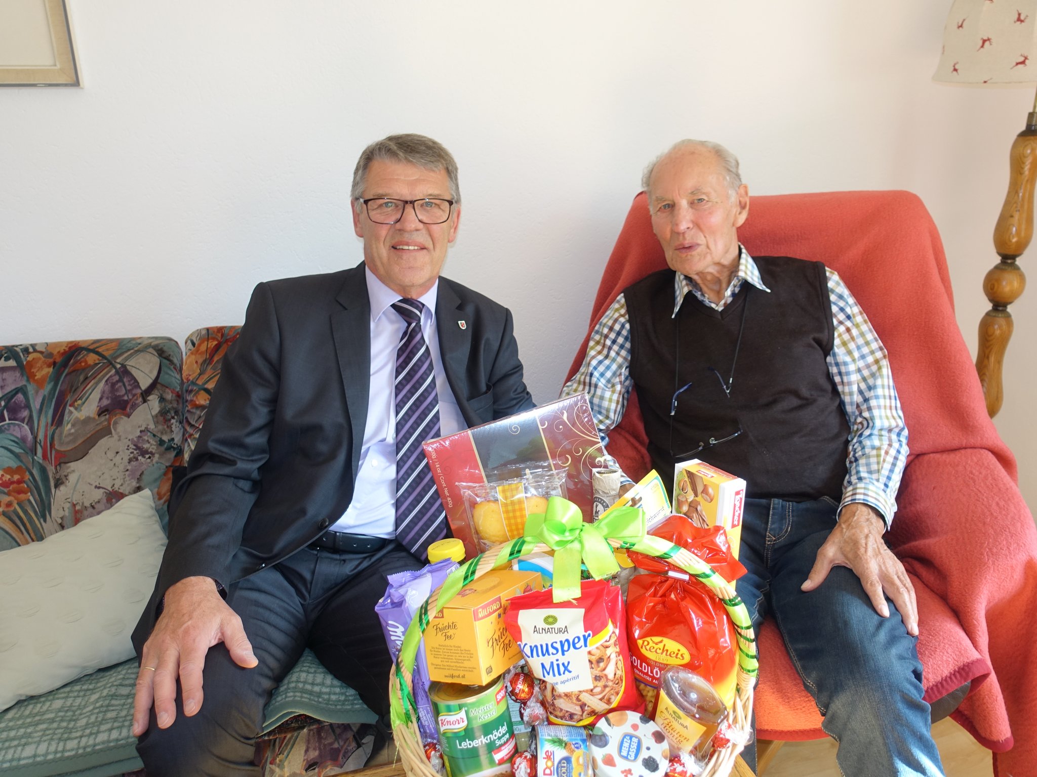 Jubilar in Lechaschau: Fritz Steiner feierte seinen 90. Geburtstag - Reutte