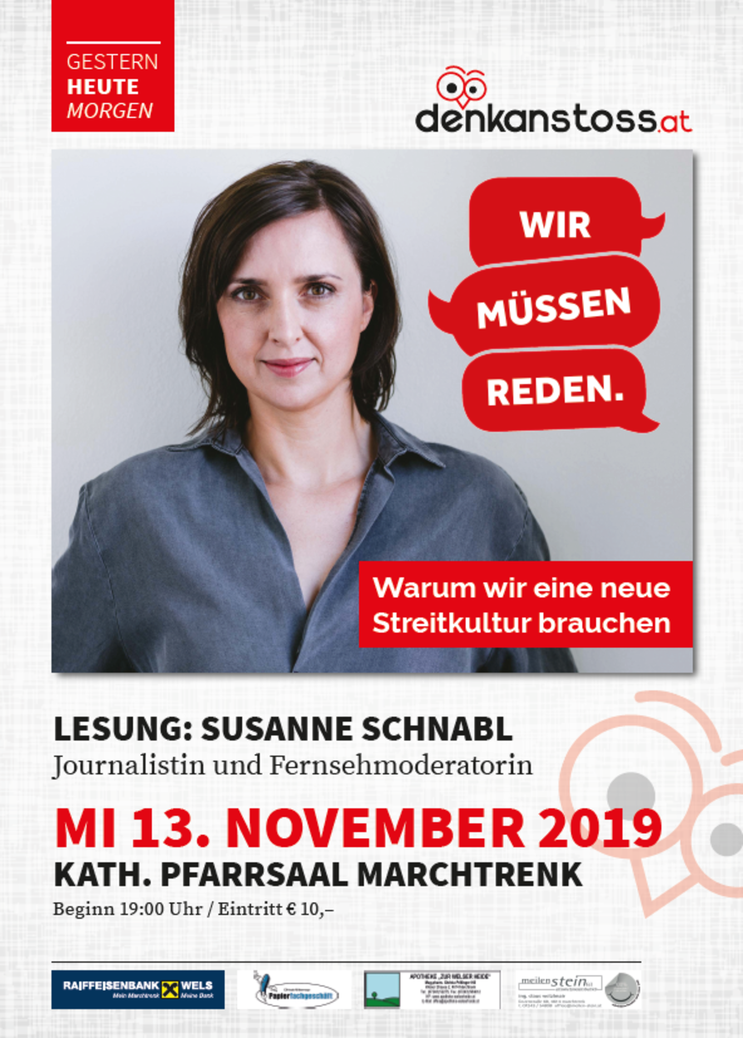 Lesung und Diskussion: Lesung und Diskussion mit ORF-Moderatorin ...