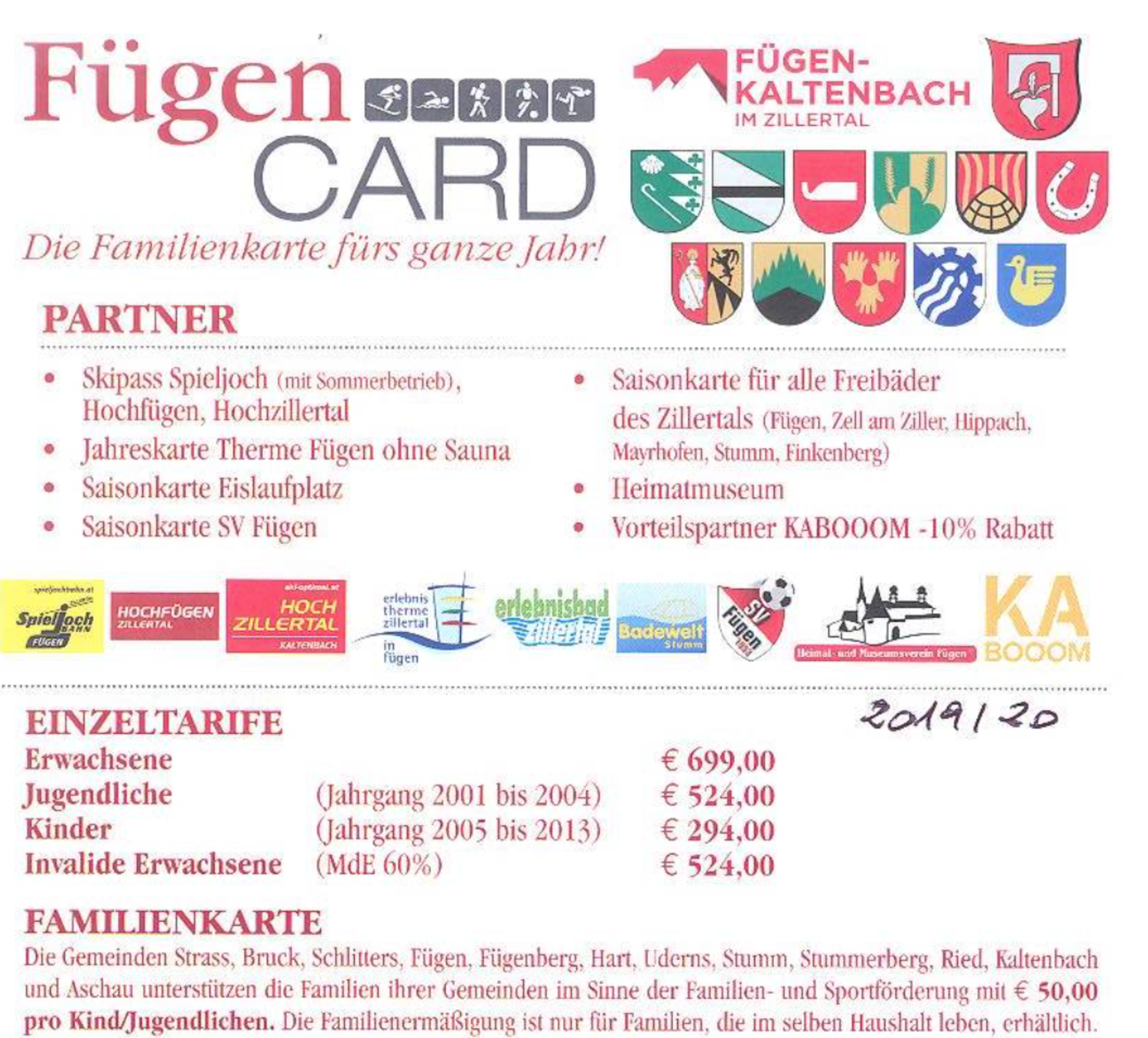 Preispolitik: Fügen-Card ist ein teurer Spaß - Schwaz