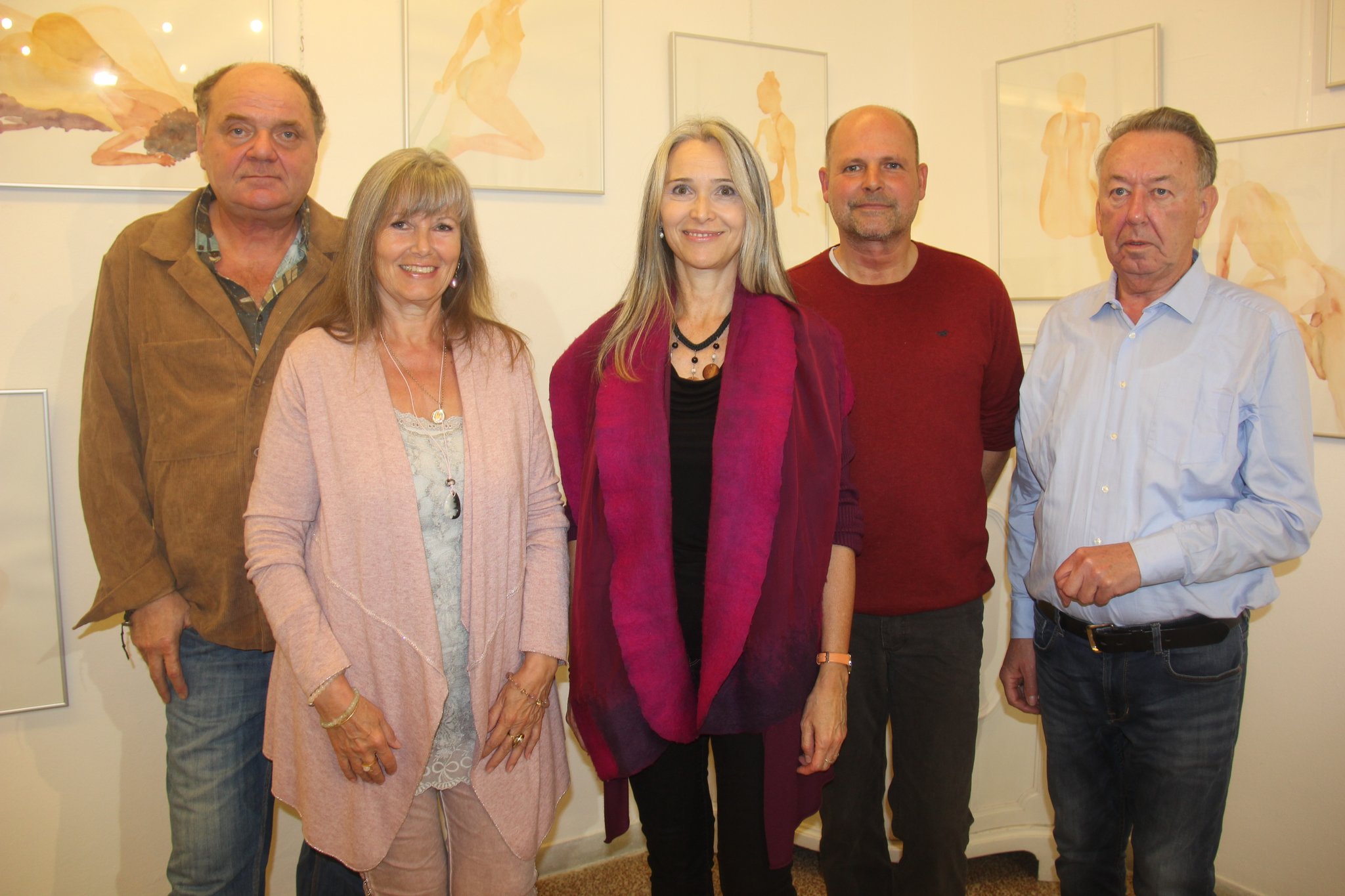 Vernissage im Kunst.Lokal mit erotischen Aquarellen: "Ein Lebenszeichen ...