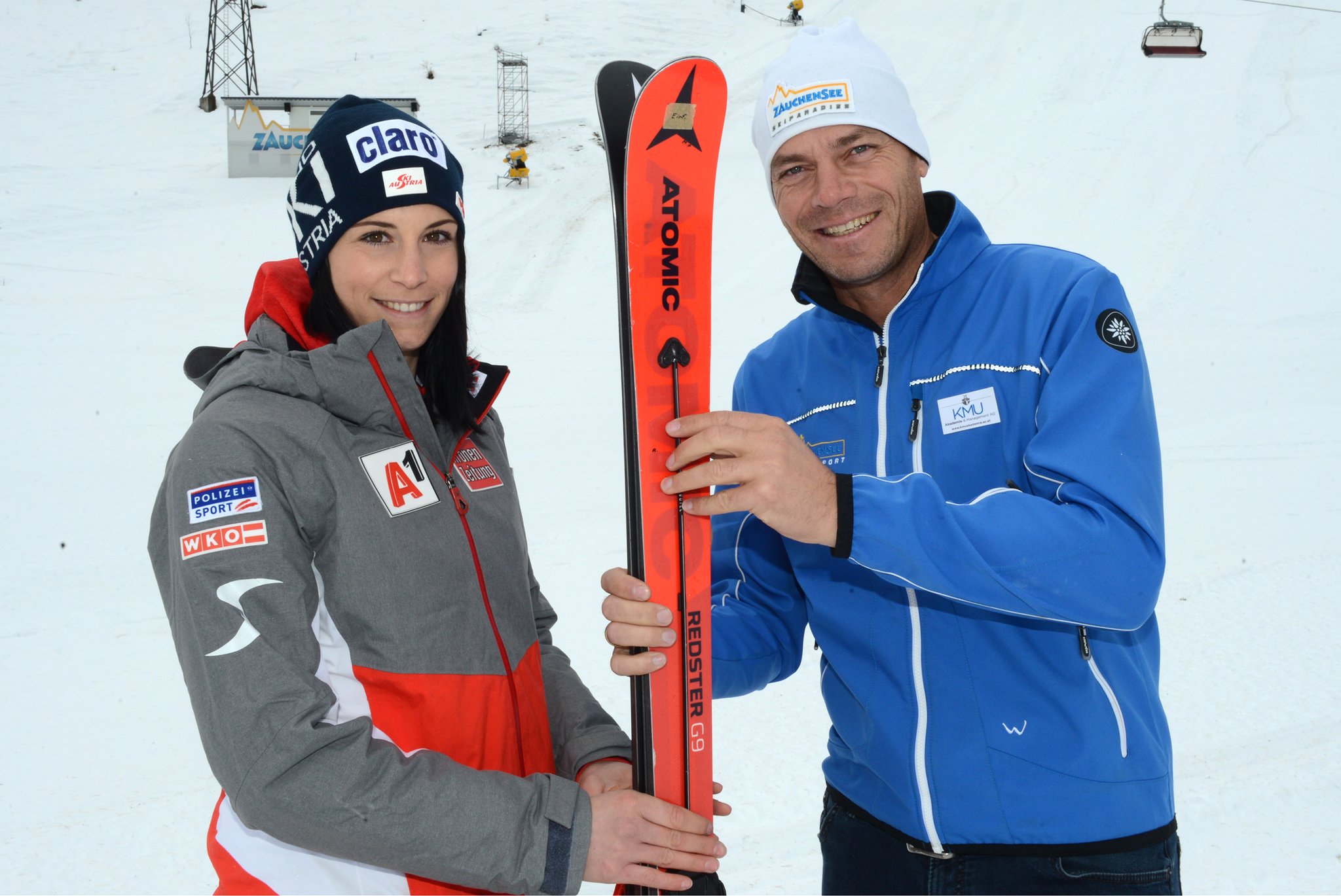 Alpiner Skiweltcup: Mirjam Puchner inspizierte die Jubiläumsstrecke in ...