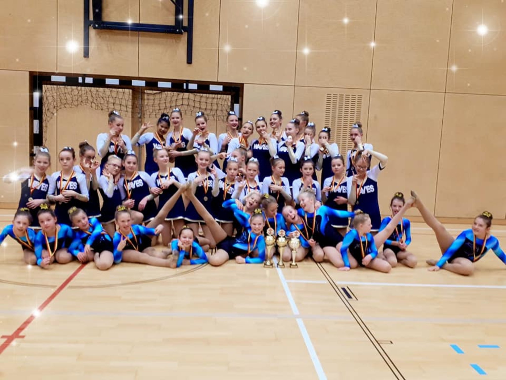 Cheerleading: Zweimal Gold und einmal Silber für Shining Waves - Oberwart