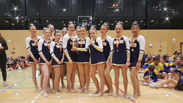 Cheerleading: Zweimal Gold und einmal Silber für Shining Waves - Oberwart