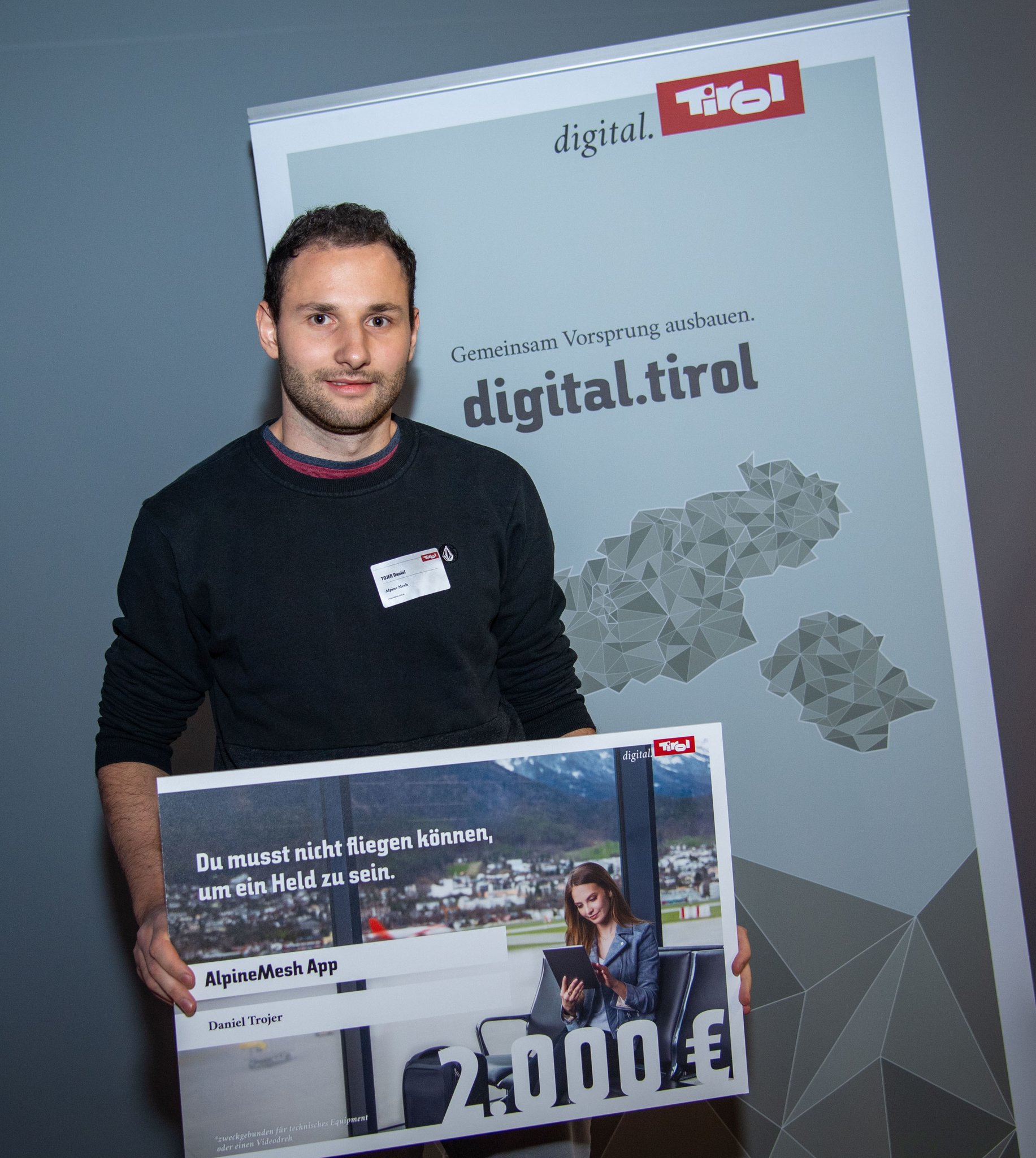 AlpineMesh-App: Daniel Trojer ist ein "Digital Hero" - Osttirol