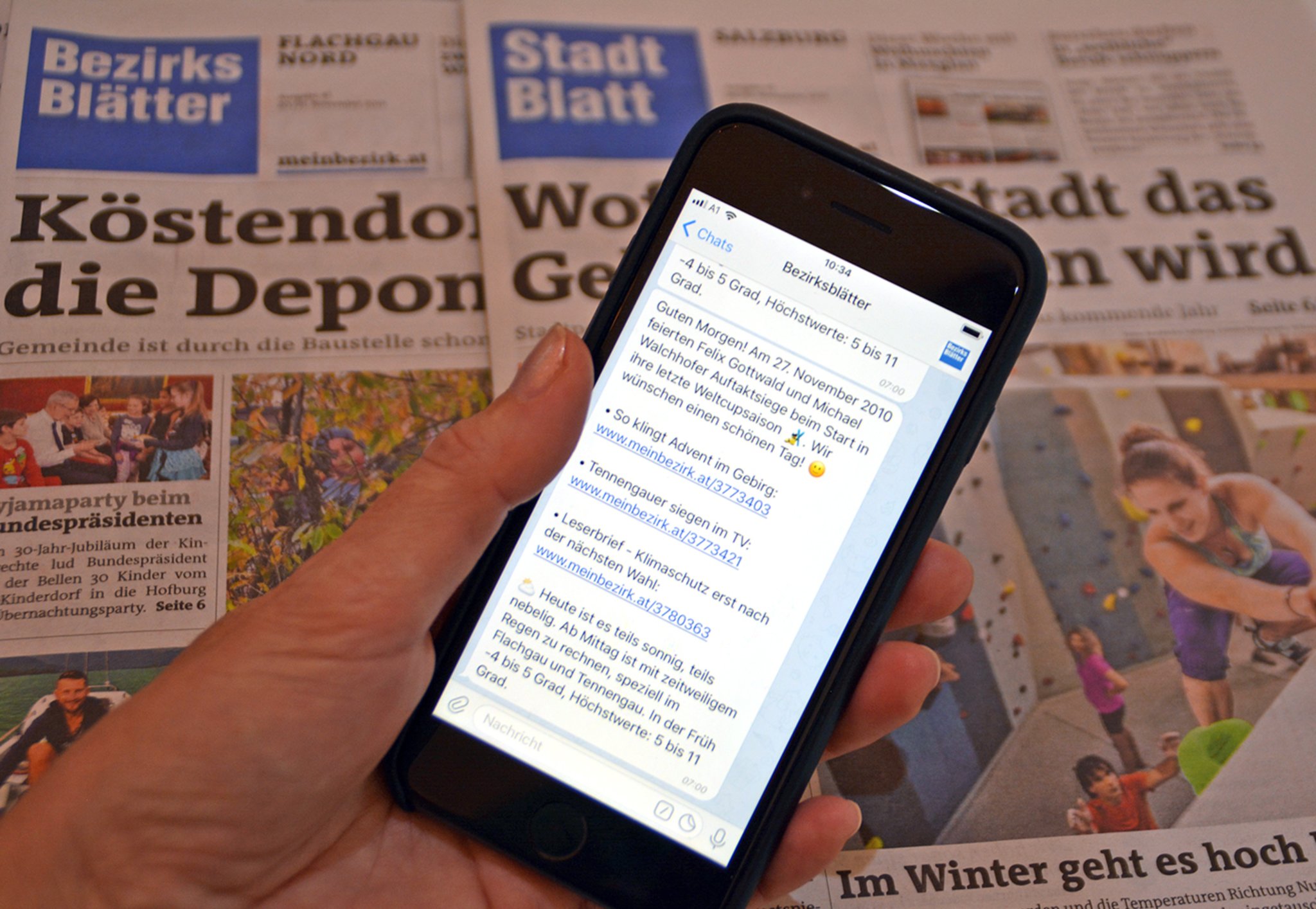 Mobiler Newsletter: Lokale meinbezirk.at/salzburg Nachrichten direkt ...