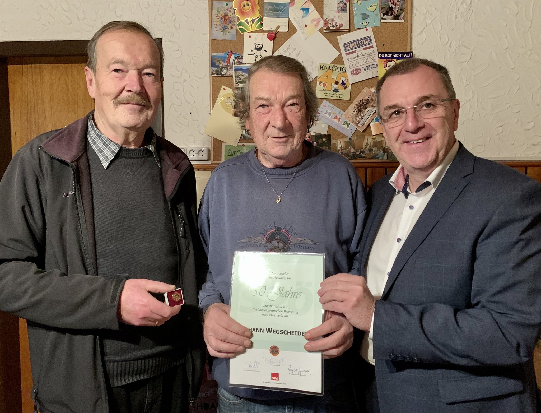 Breitenstein: Ehrung für 50 Jahre bei der SPÖ - Neunkirchen