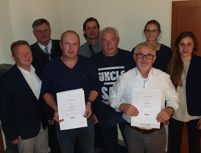 Firmen-Jubilare: Firma Weidinger aus St. Aegidi ehrt langjährige ...