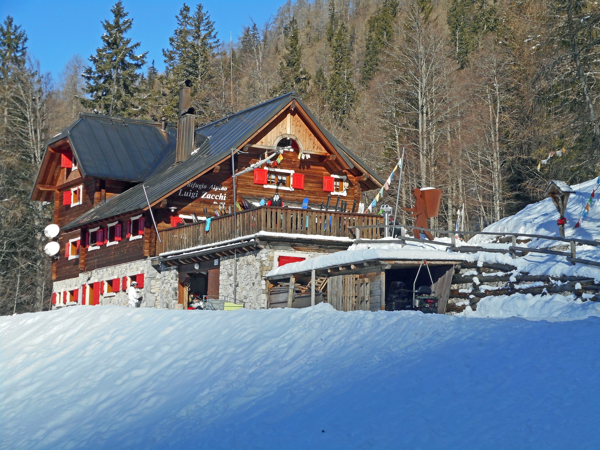 Skitour zur Zacchi Hütte: Rifugio Zacchi Skitour - Villach Land