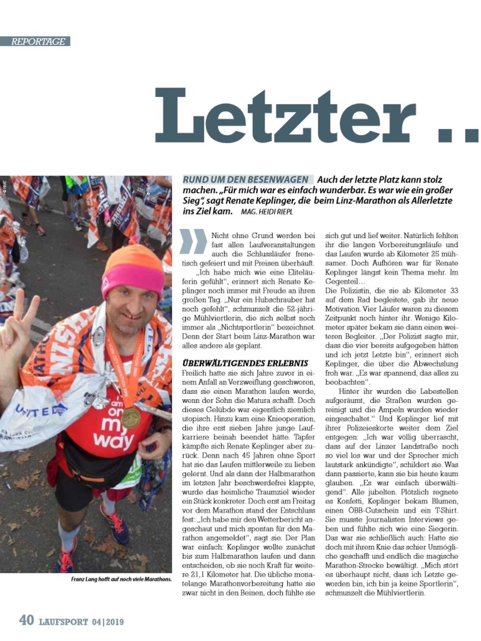 Letzter....: Letzer muss man einmal werden - Hartberg-Fürstenfeld