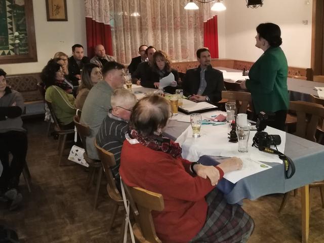 Ortsparteitag in Niederwölz: Bürgermeister Albert Brunner präsentiert ...