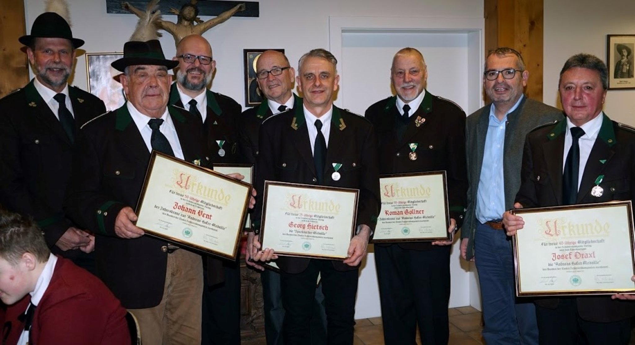 Verdiente Inzinger Schützen geehrt - Telfs