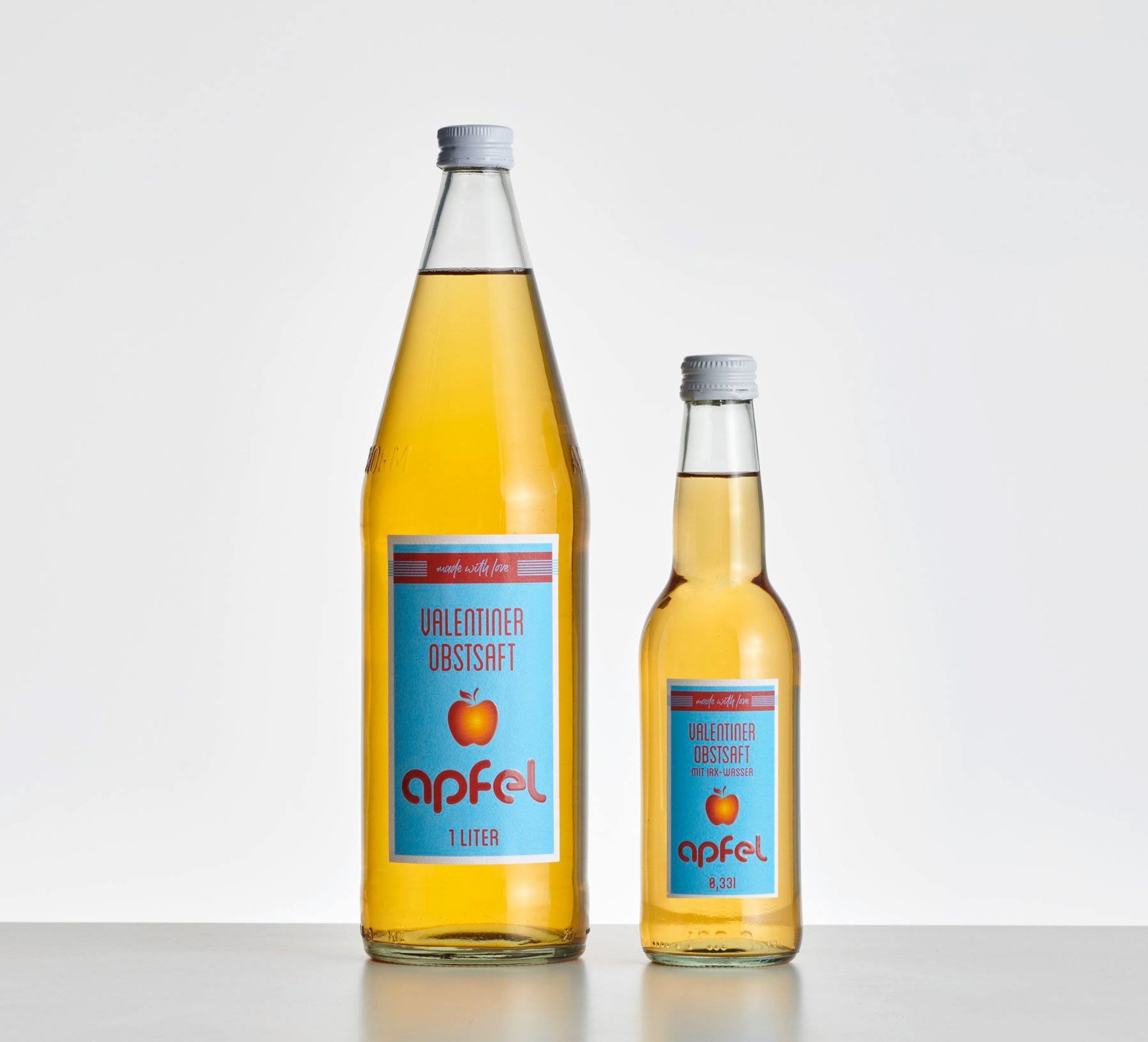 Das neue Valentinstagsprodukt: Valentiner Obstsaft - APFEL - Enns