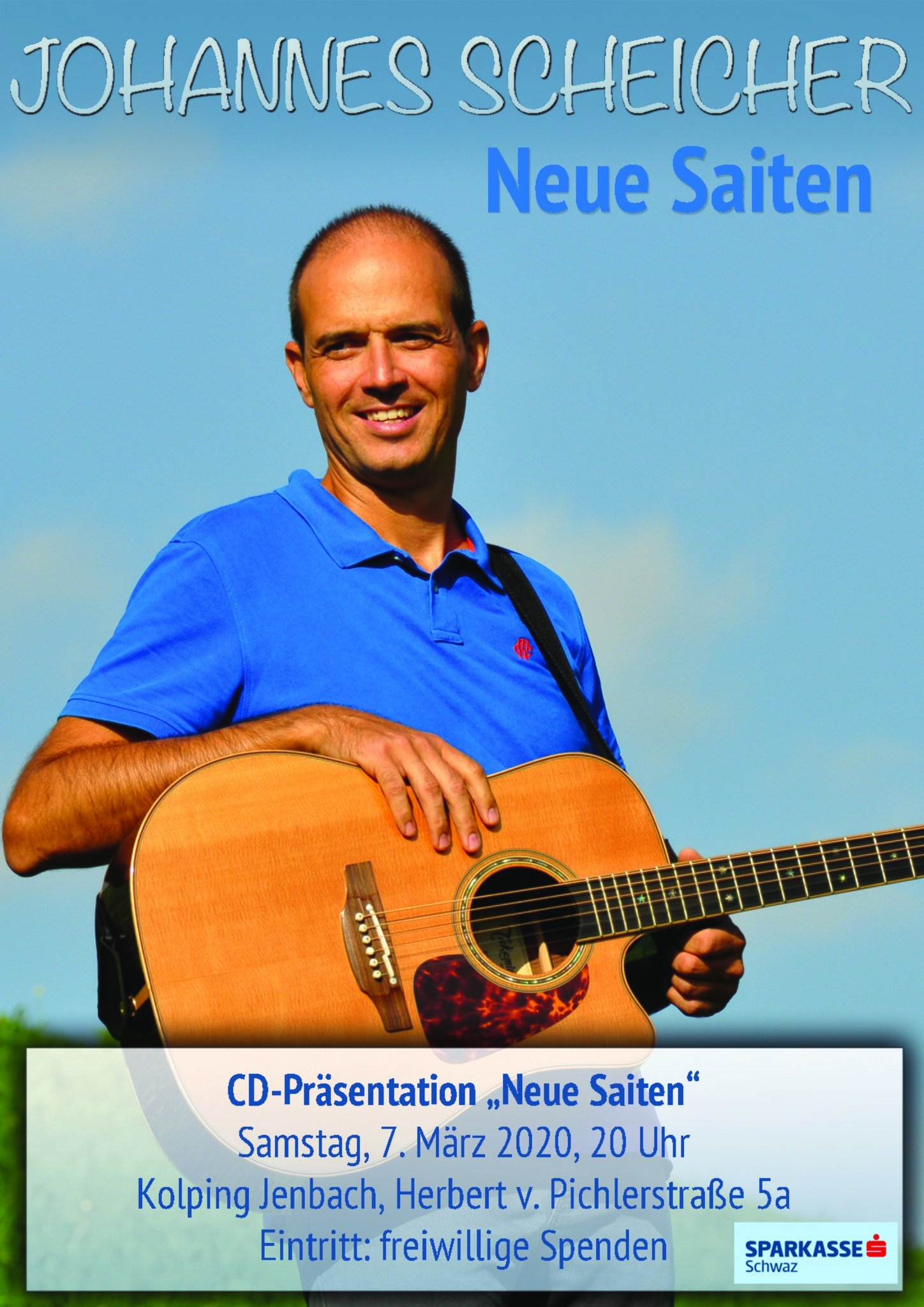 Konzert: Johannes Scheicher präsentiert seine neue CD - Tirol