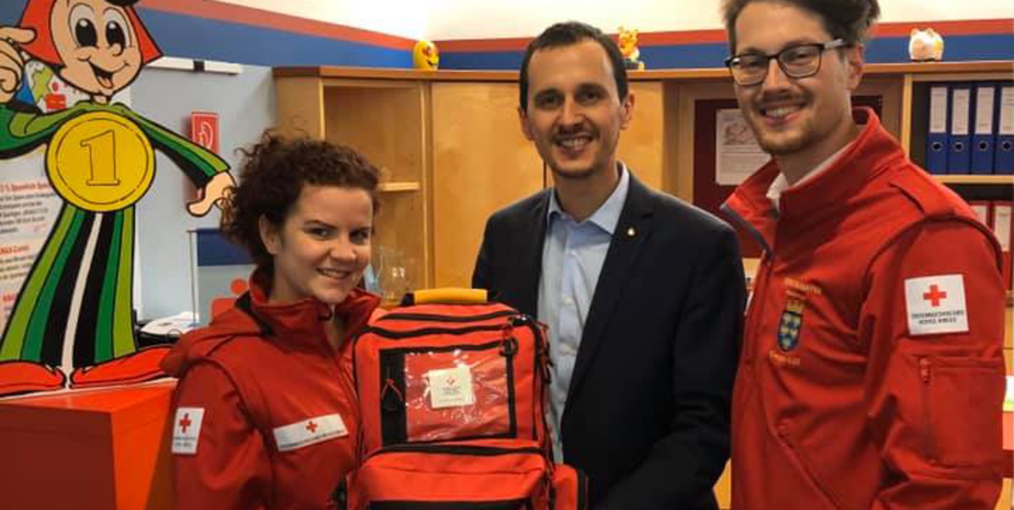 Sparkasse sponsert "First Responder" Rucksack - Neunkirchen