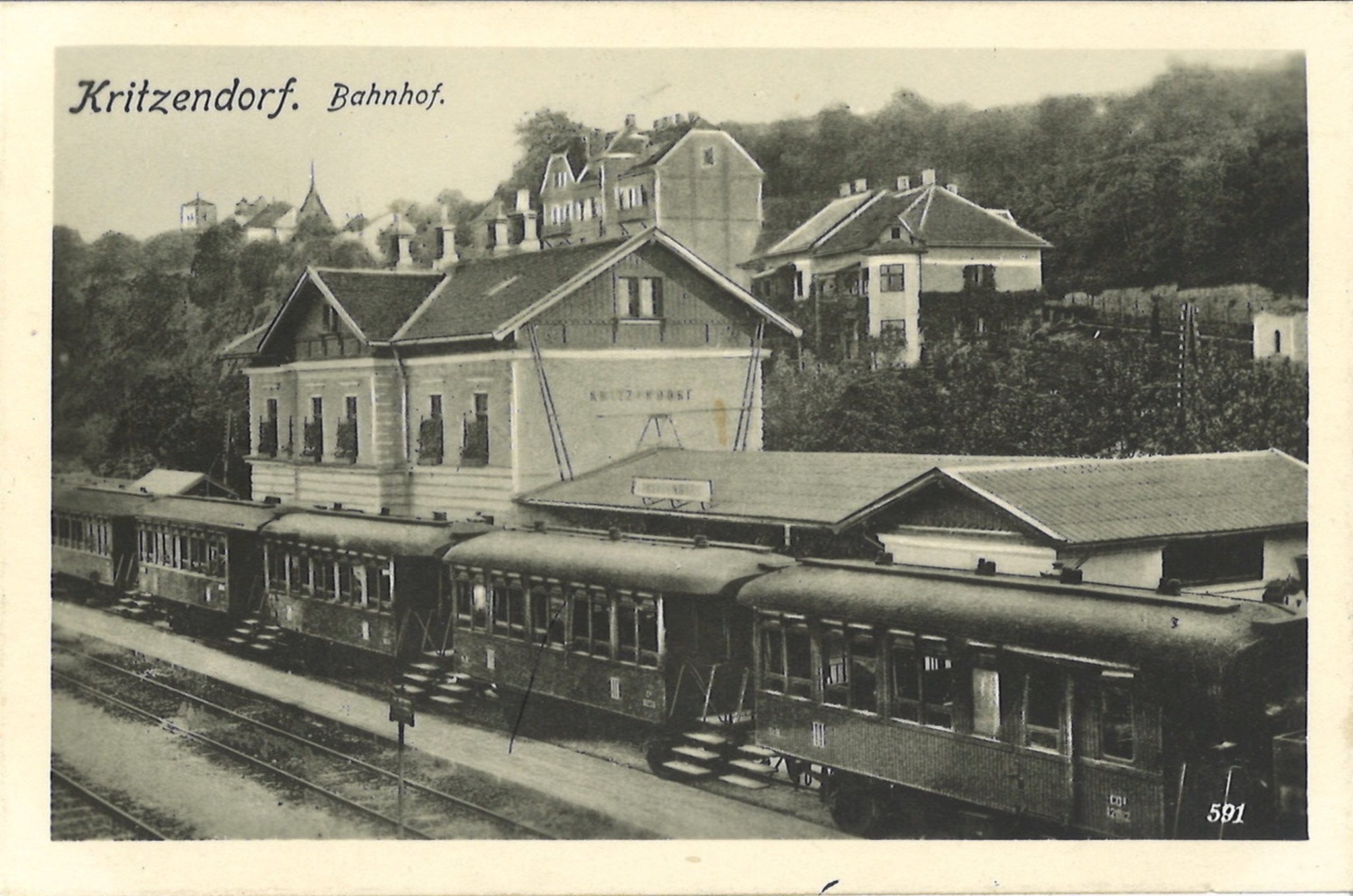 Damals & Heute: Bahnhof in Kritzendorf - Klosterneuburg